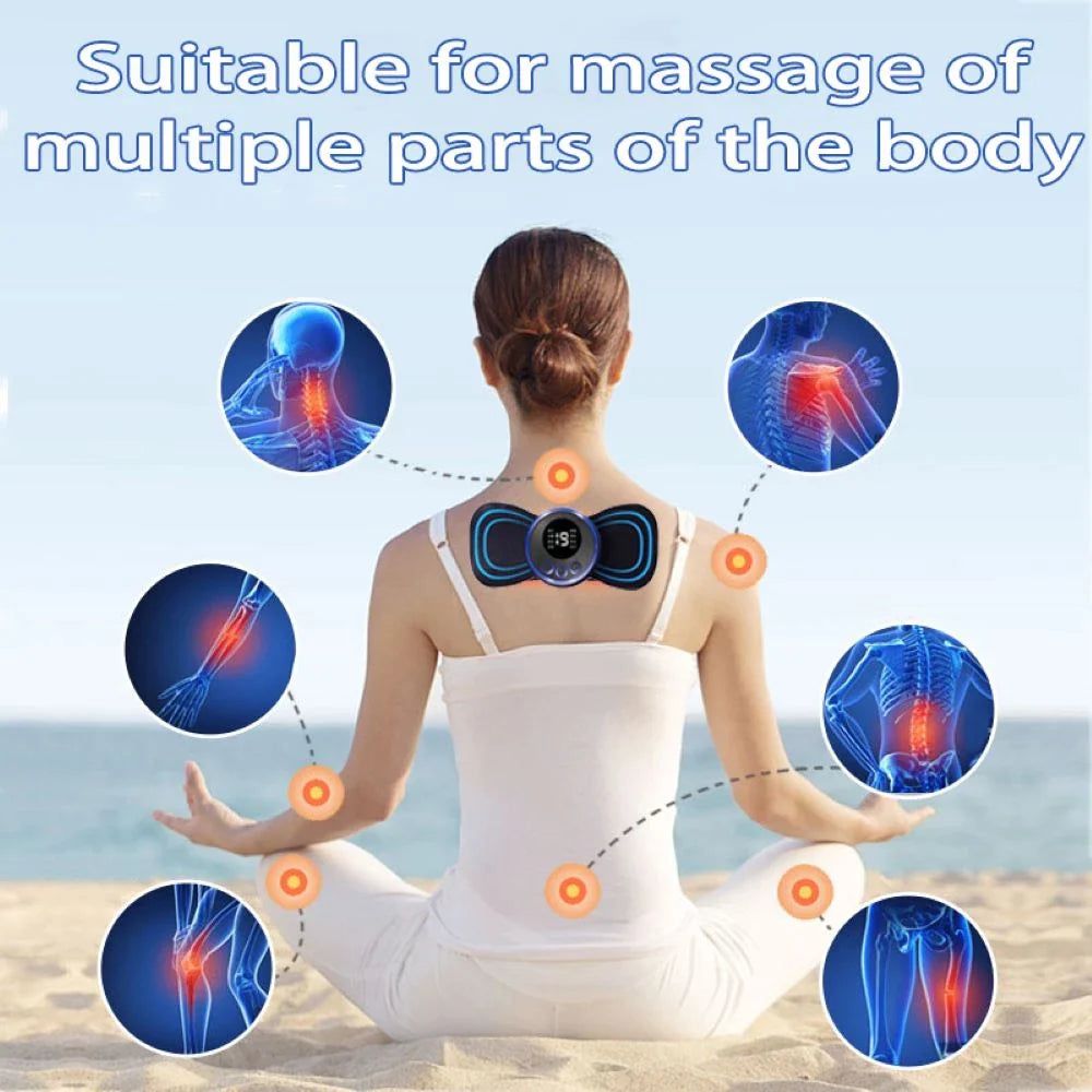 EMS Smart Mini Portable Massager - Compact Wireless TENS Unit for Soot ...