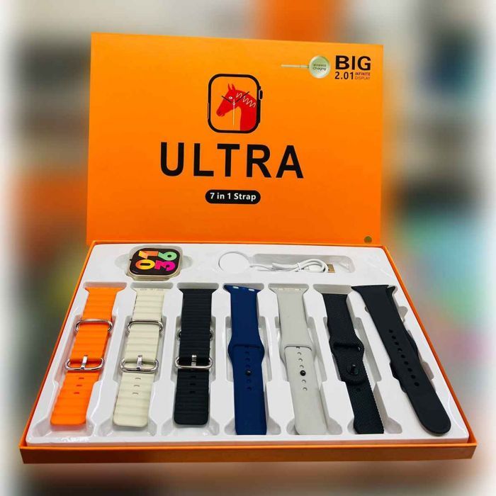 Ultra Smart Watch 7 in 1 Straps – Oshi.pk - Buy & Sell Online